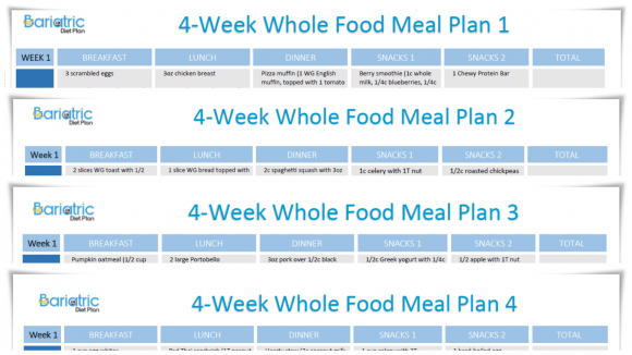 Bariatric Diet Plan - All Whole Food Diet Plans